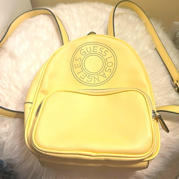 Guess | Bags | Guess Pastel Yellow Backpack Bag Womenskids | Poshmark